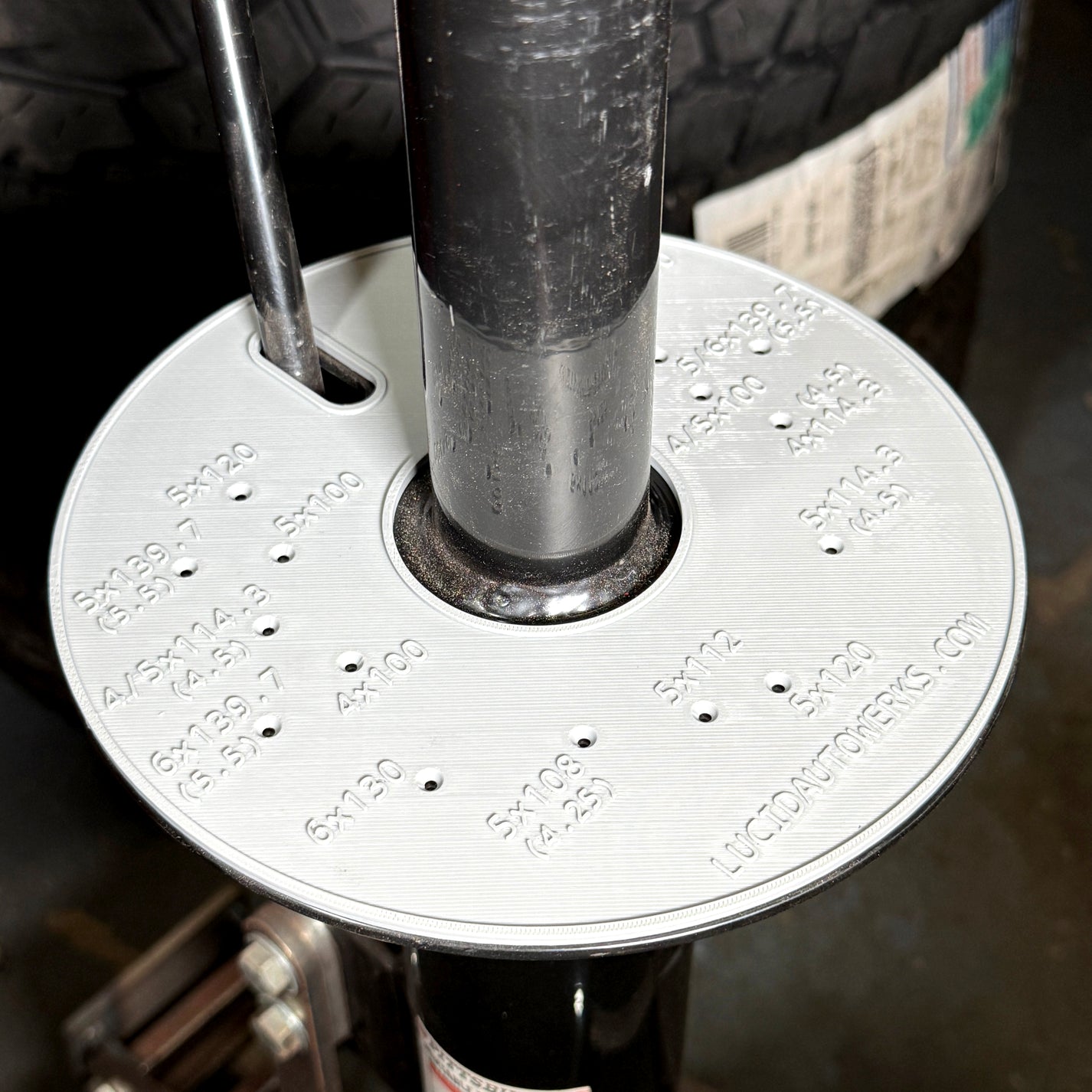 PCD Drill Guide for Manual Tire Changer – lucidautowerks