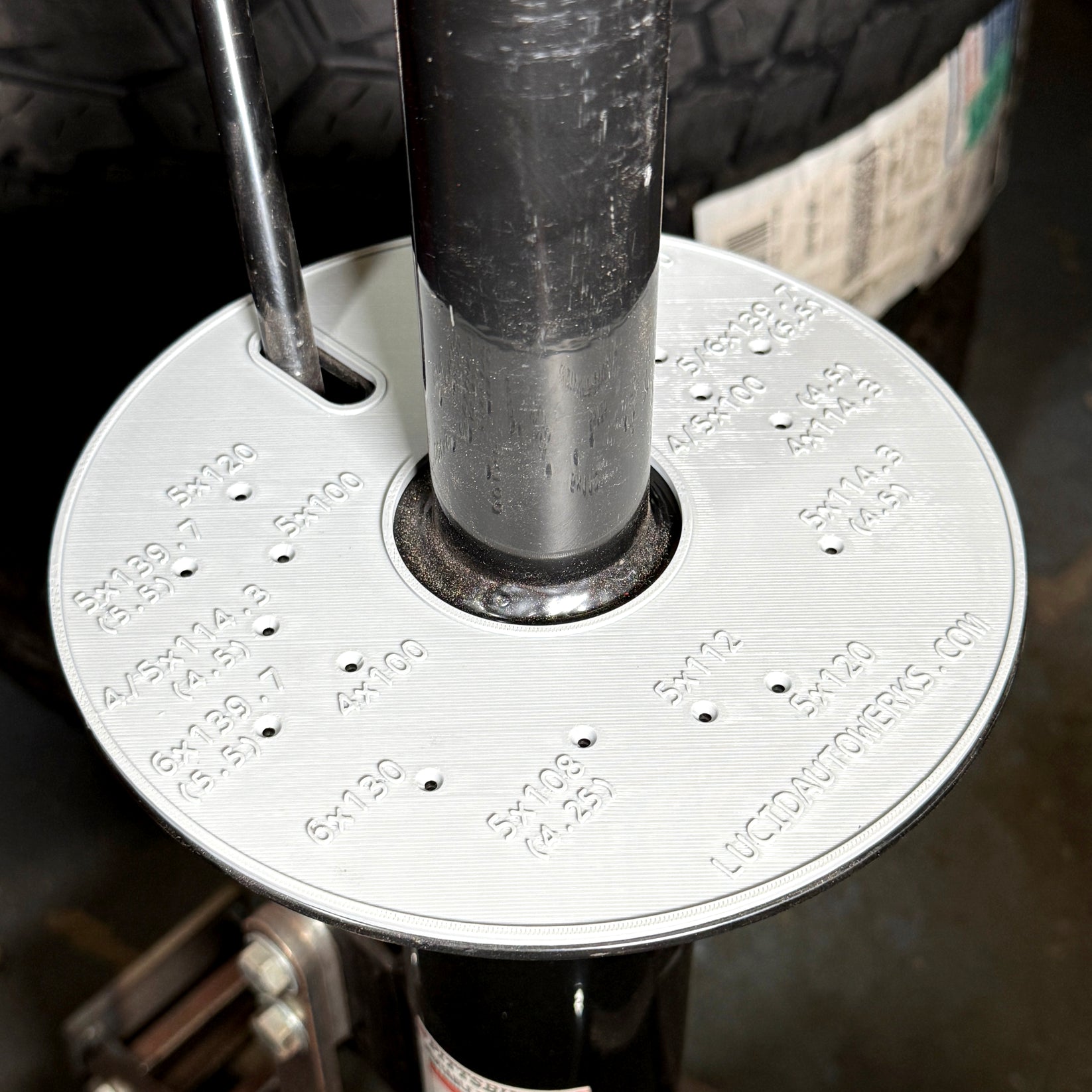 PCD Drill Guide for Manual Tire Changer – lucidautowerks