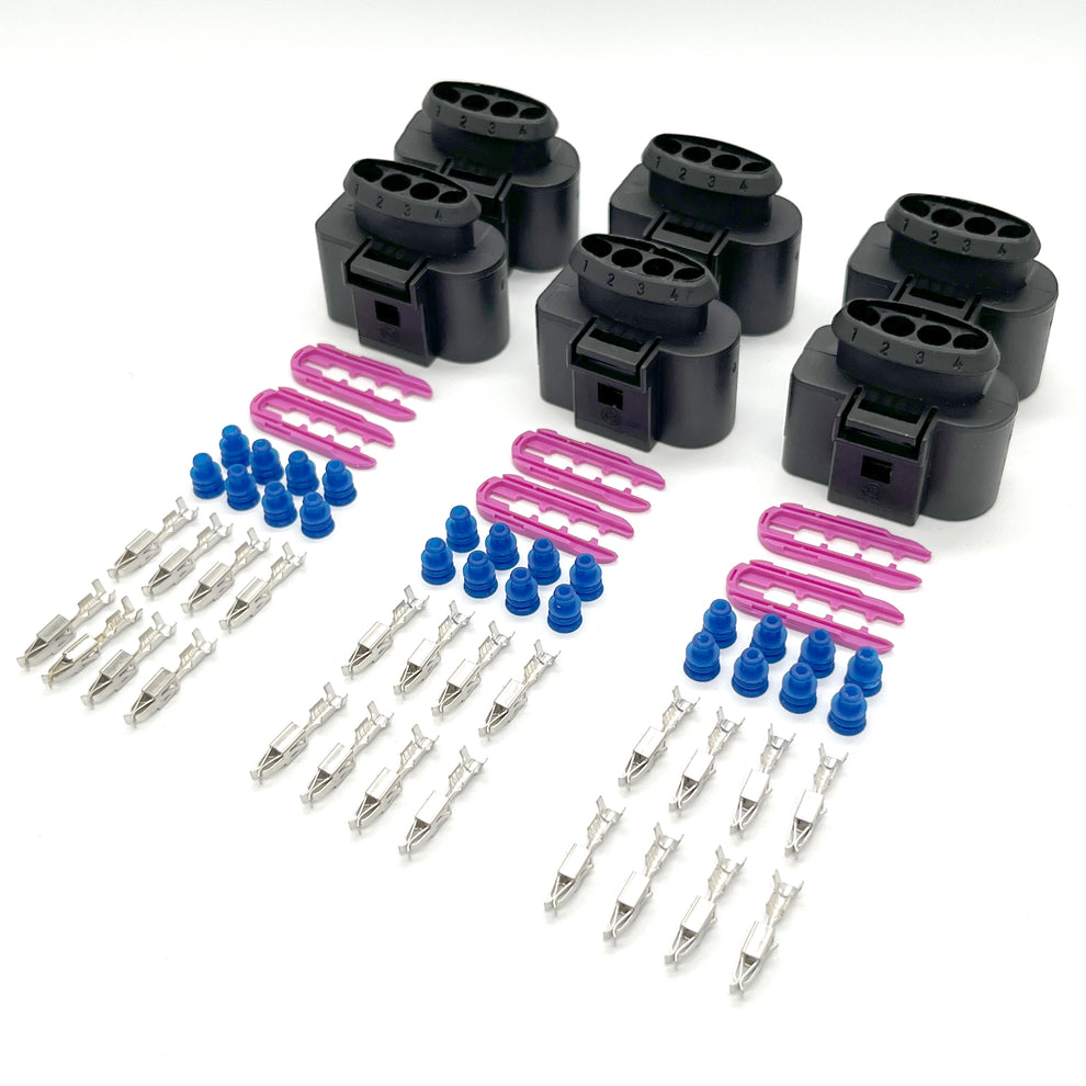 VW Mk4 Audi Coil Female Plug Connector Terminals & Seals Repair ...