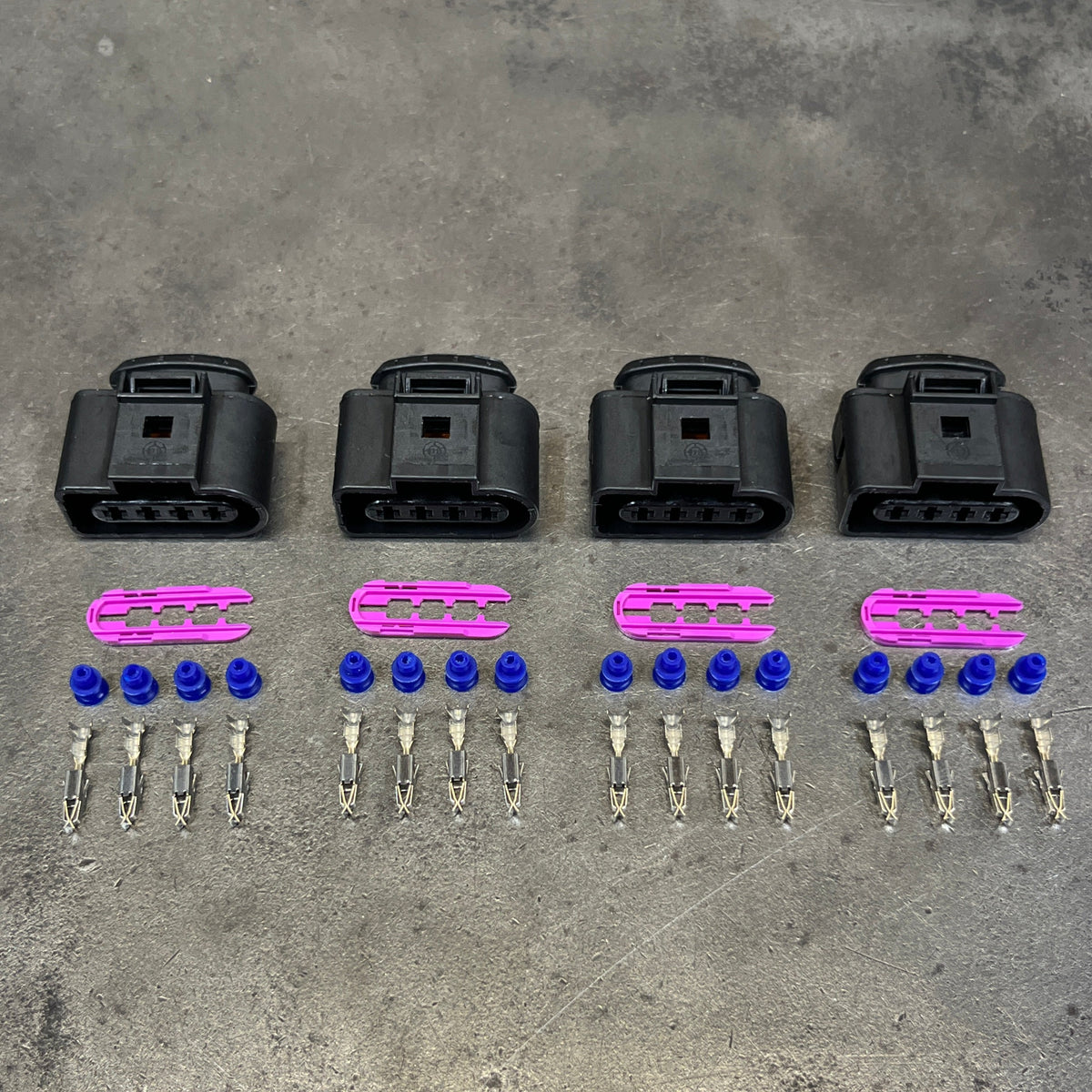 VW Mk4 Audi 1.8T Coil Female Plug Connector Terminals & Seals Repair ...